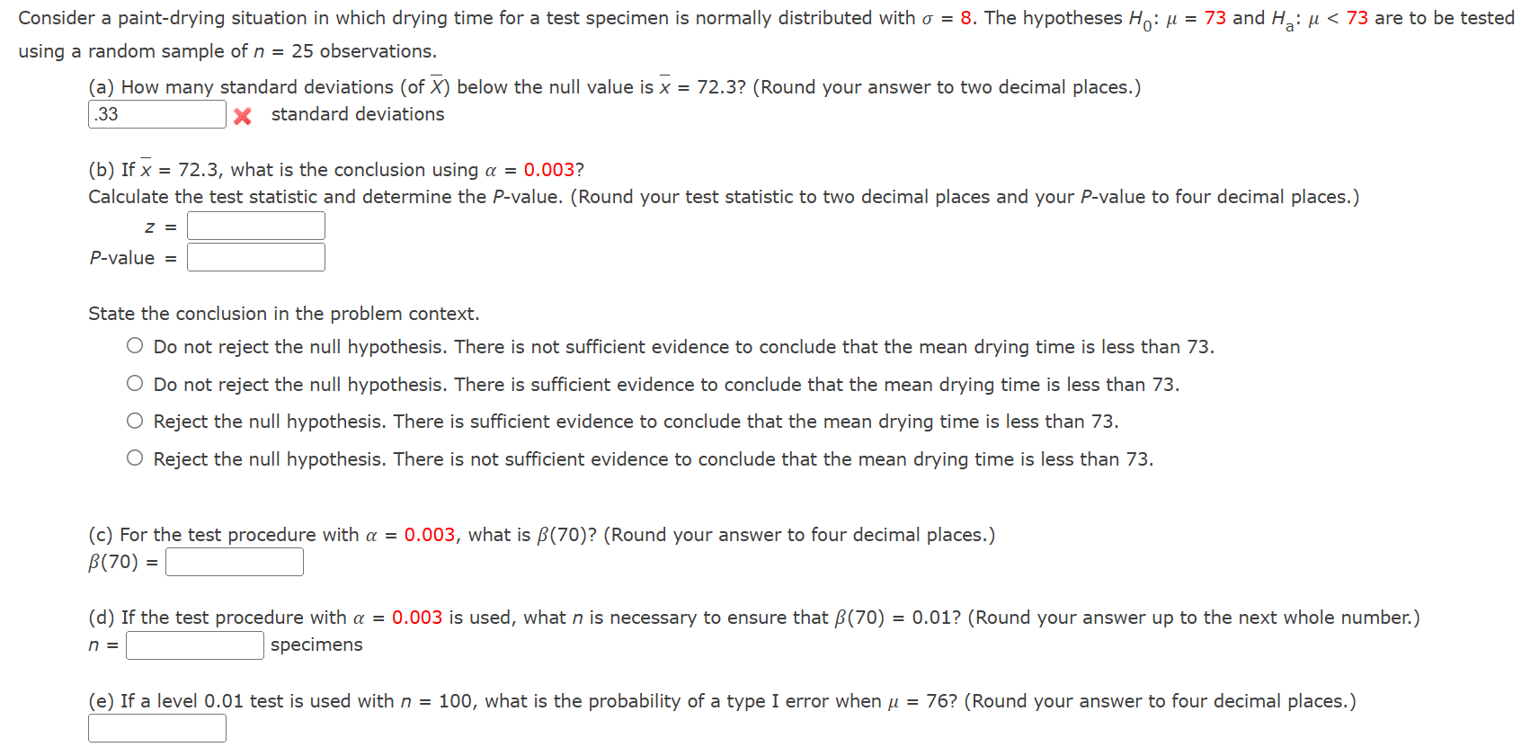 Solved Consider a paint-drying situation in ﻿which drying | Chegg.com