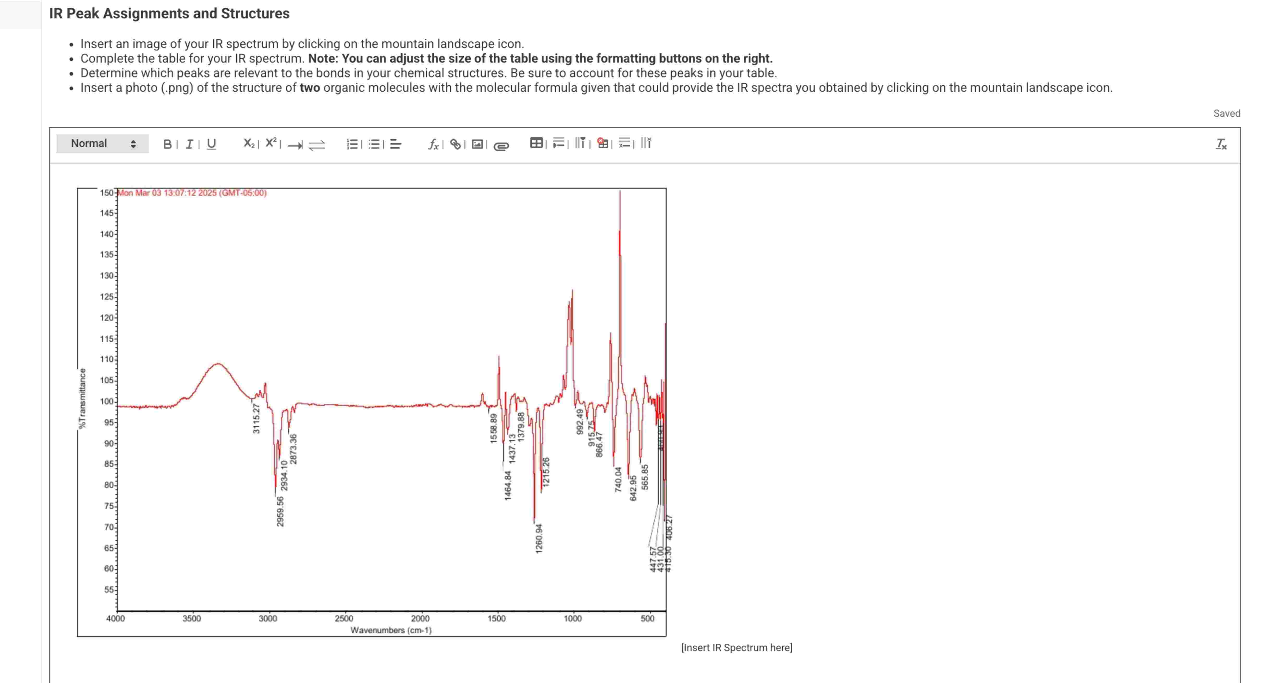Solved IR Peak Assignments and Structures Determine which | Chegg.com
