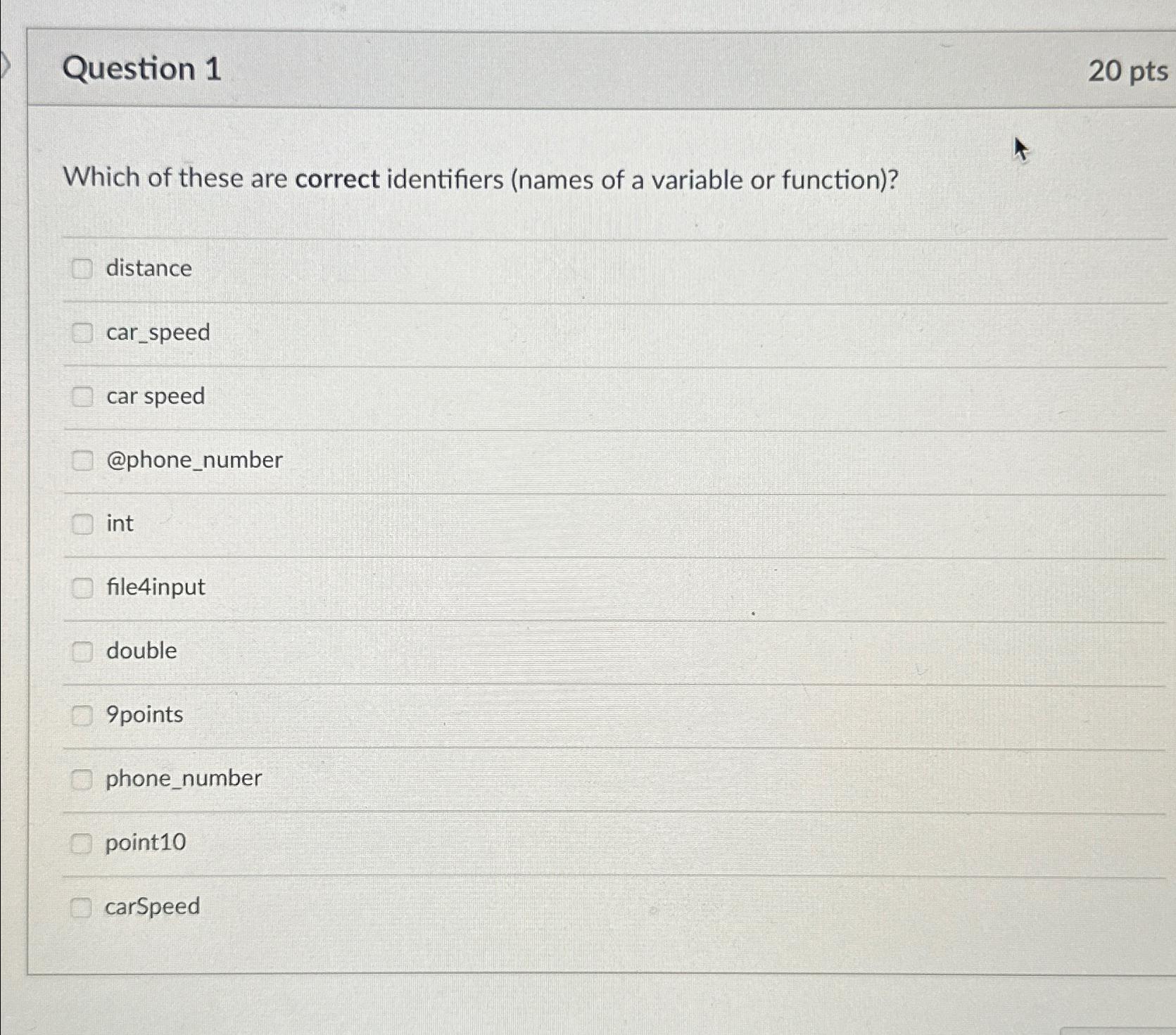 Solved Question 120 ﻿ptsWhich of these are correct | Chegg.com