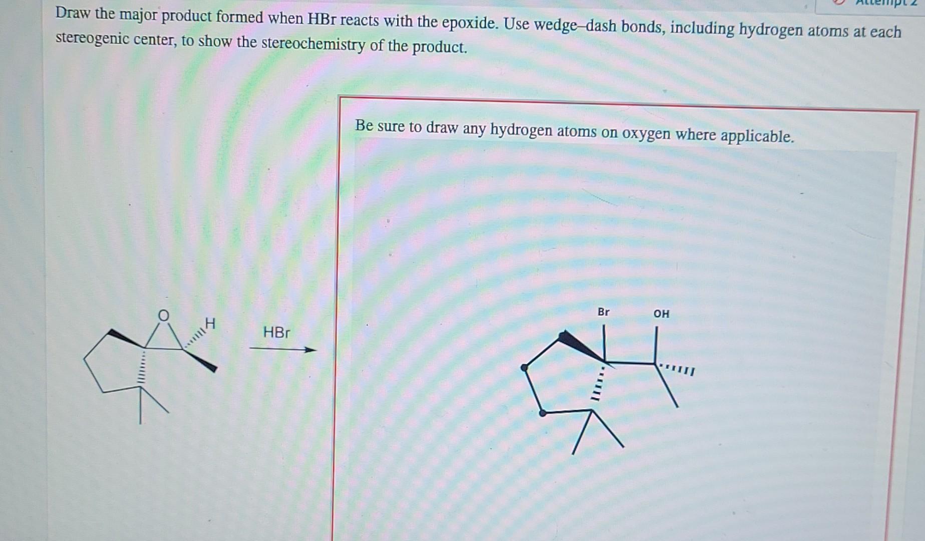 Solved Draw the major product formed when HBr reacts with | Chegg.com