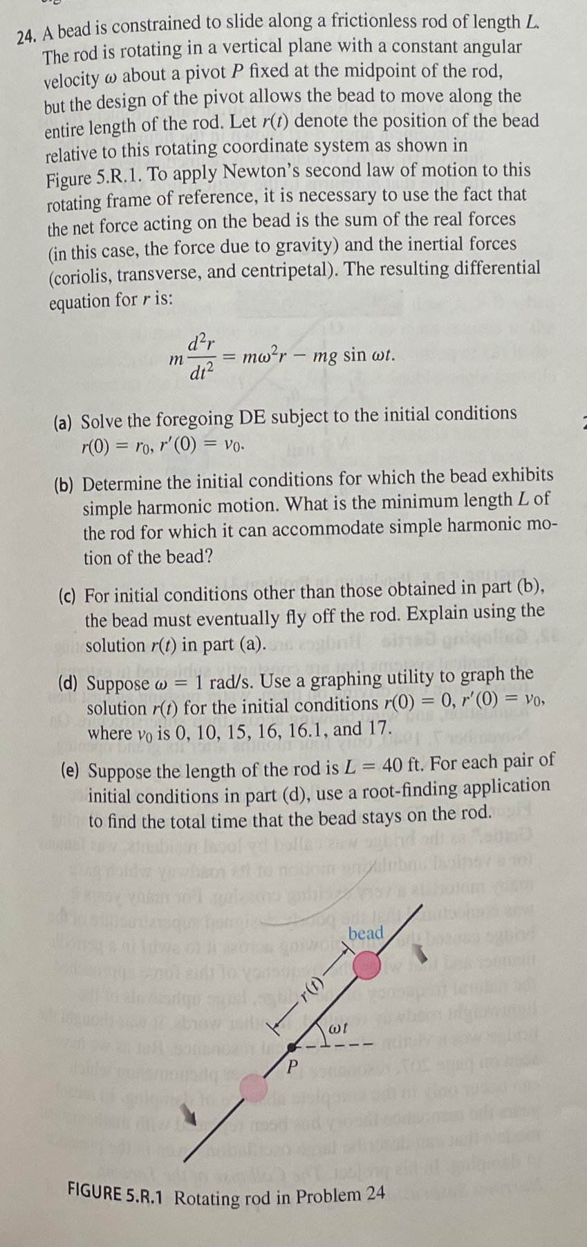 Solved A bead is constrained to slide along a frictionless | Chegg.com