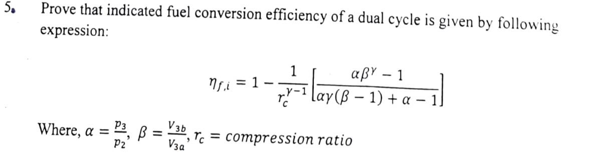 Solved Prove that indicated fuel conversion efficiency of a | Chegg.com