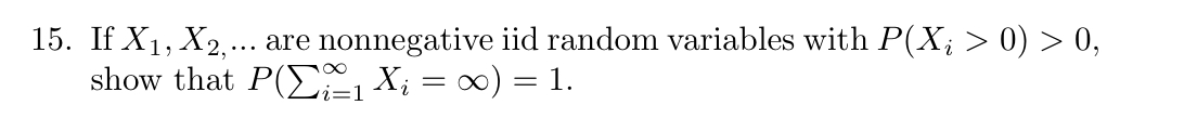 Solved If x1,x2,dots are nonnegative iid random variables | Chegg.com