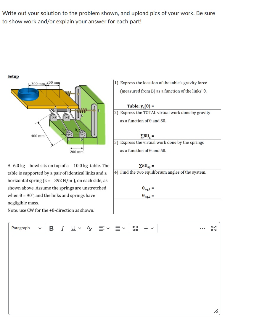 Solved Write out your solution to ﻿the problem shown, and | Chegg.com