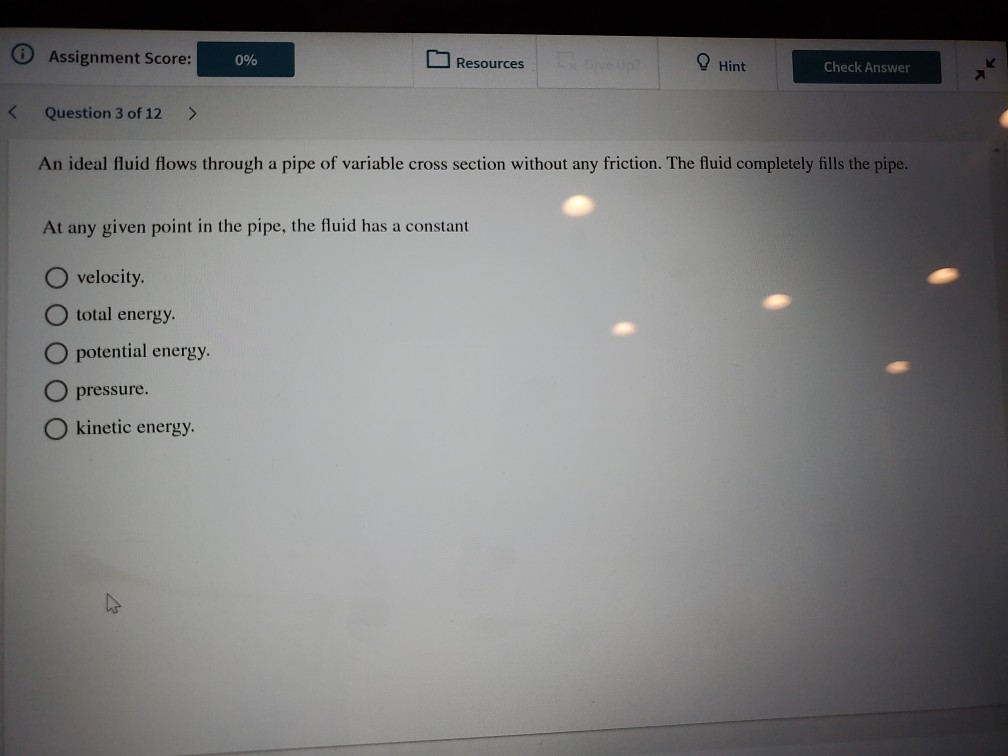 Solved Assignment Score: 0% Resources Hint Check Answer