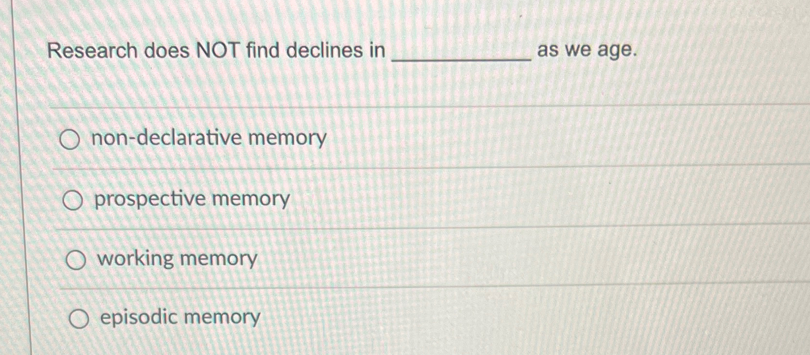 Solved Research does NOT find declines in as we | Chegg.com