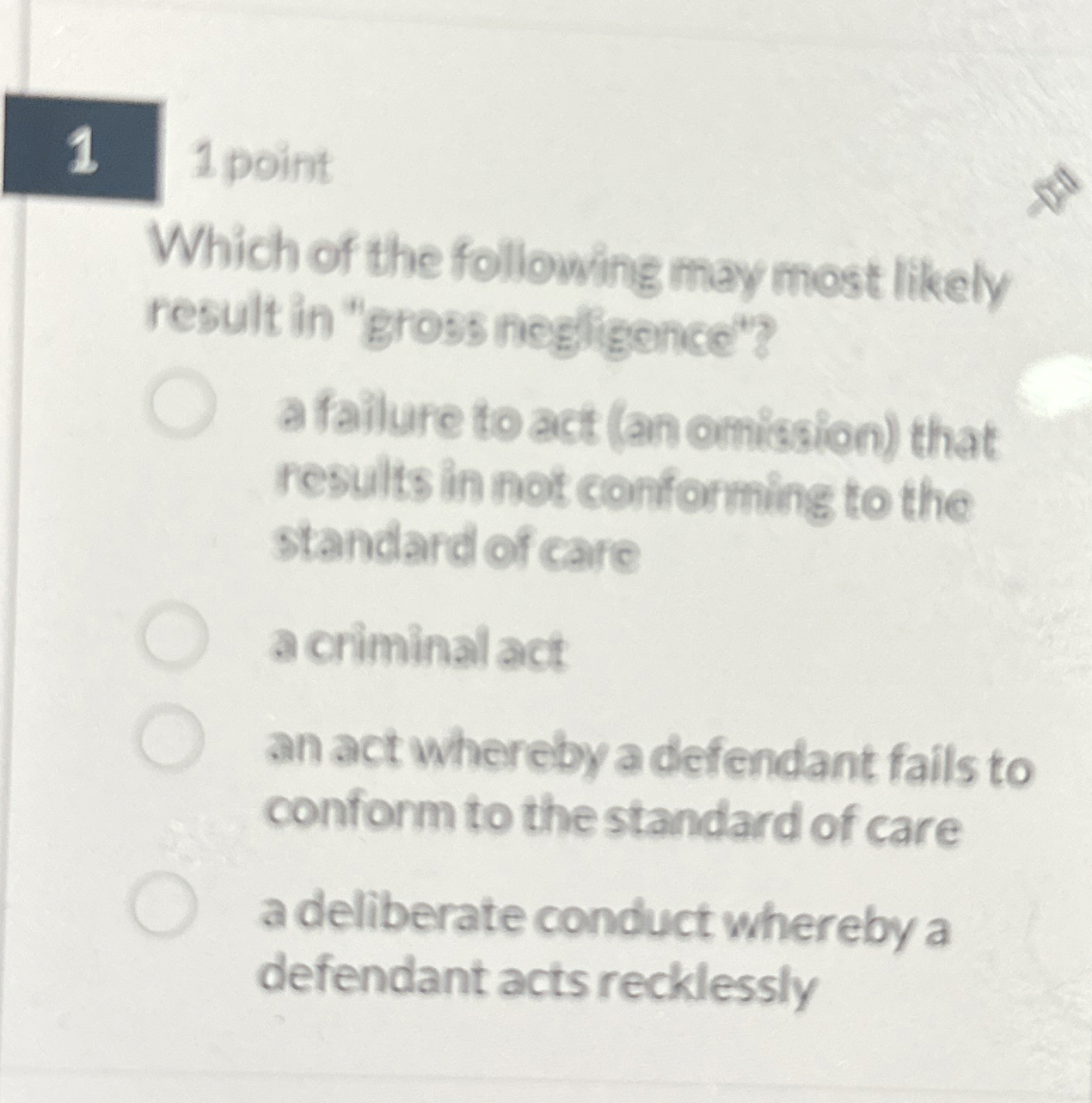 Solved 1 ﻿pointWhich of the following may most likelyresult | Chegg.com