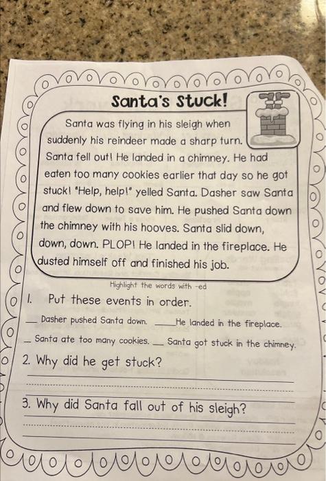 Solved Santa's Stuck! Santa was flying in his sleigh when | Chegg.com