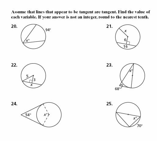 Solved Assume that lines that appear to be tangent are | Chegg.com