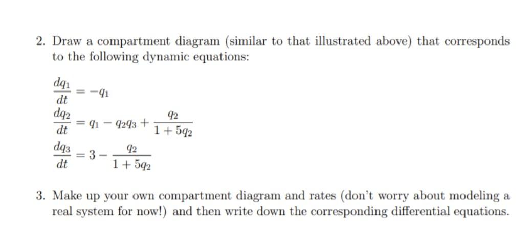 Solved 2. Draw a compartment diagram (similar to that | Chegg.com