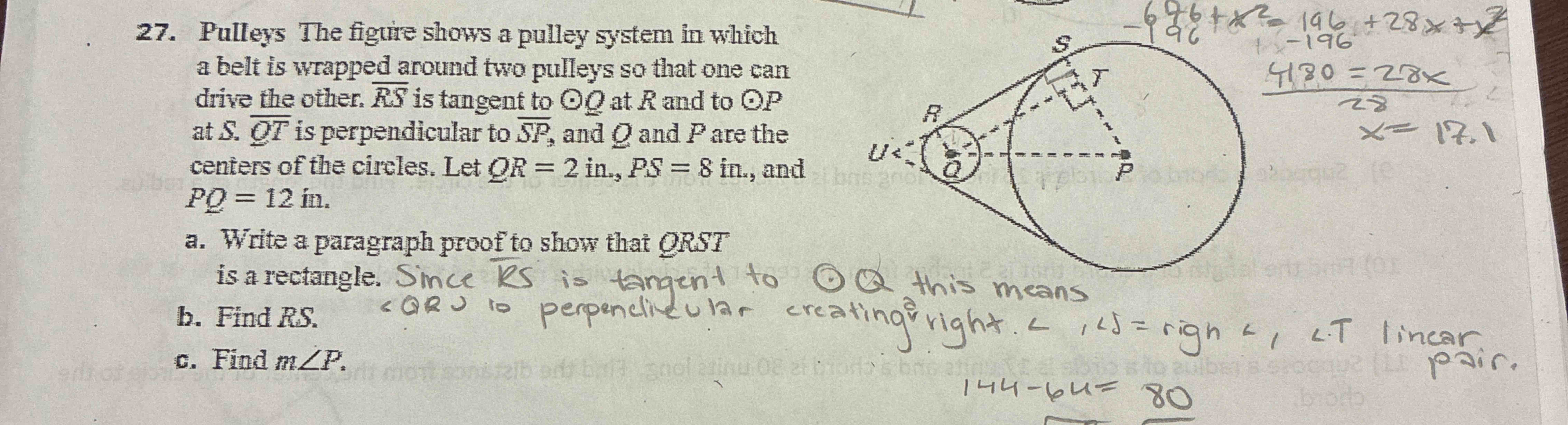 Solved Pulleys The figure shows a pulley system in ﻿whicha | Chegg.com