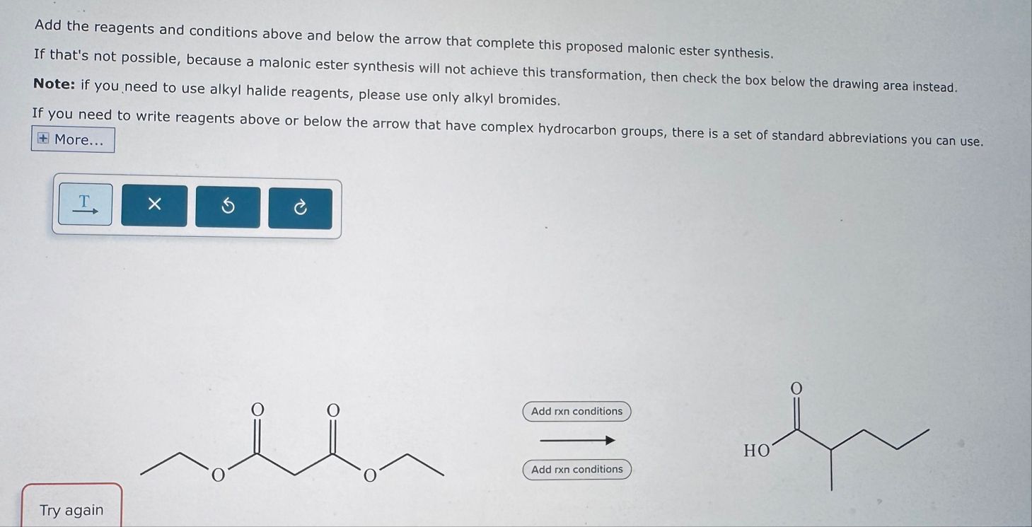 Solved Add the reagents and conditions above and below the | Chegg.com