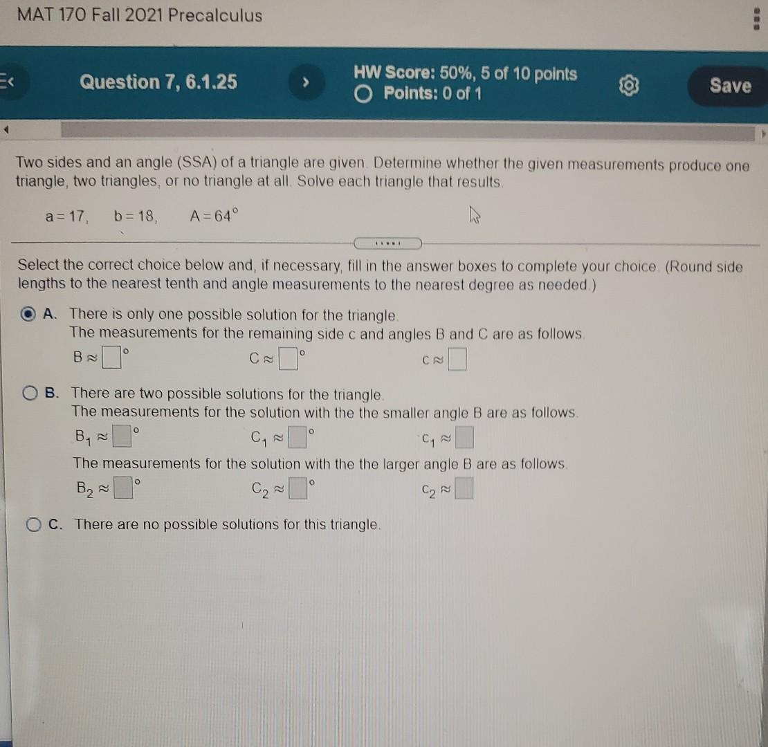 Solved MAT 170 Fall 2021 Precalculus : EC Question 7, 6.1.25 | Chegg.com