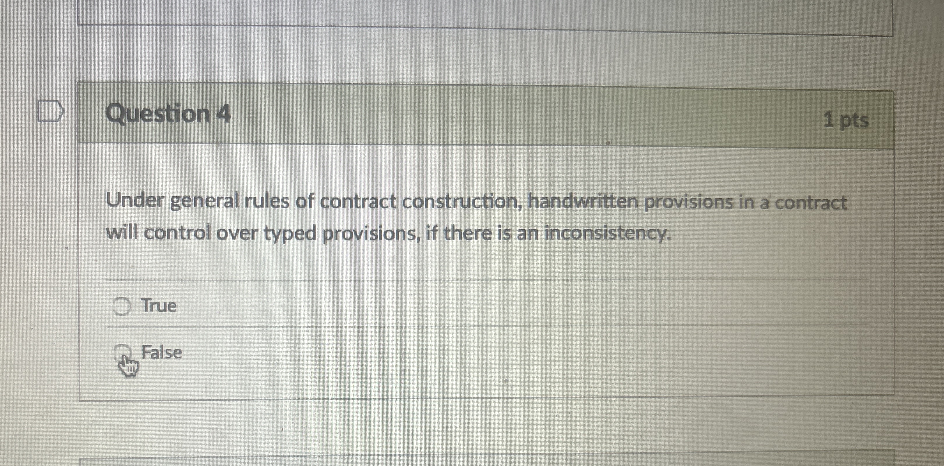 Solved Question 41 ﻿ptsUnder general rules of contract | Chegg.com