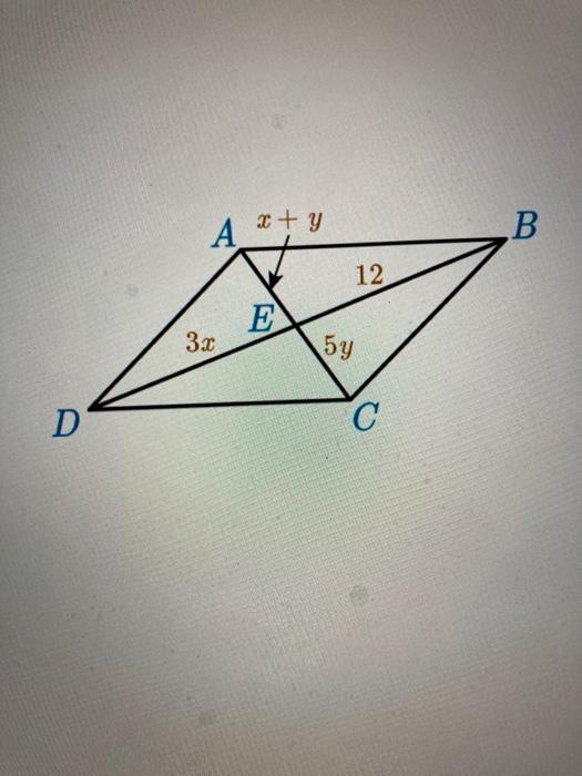 Solved Find the values of the variables in parallelogram | Chegg.com