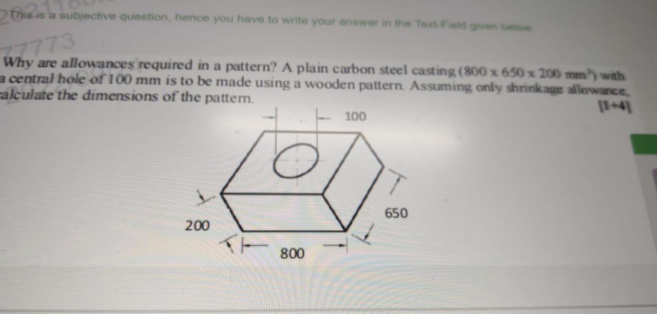 Solved Why are allowances required in a pattern? A plain | Chegg.com