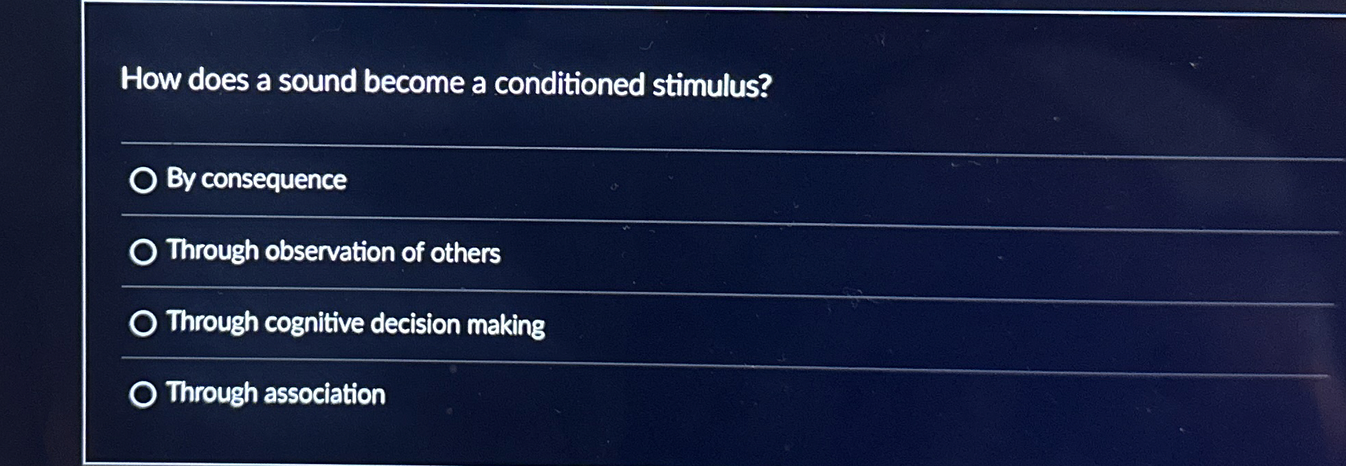 Solved How does a sound become a conditioned stimulus?By | Chegg.com