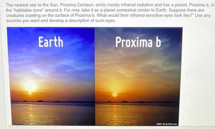 Solved The nearest star to the Sun, Proxima Centauri, emits | Chegg.com