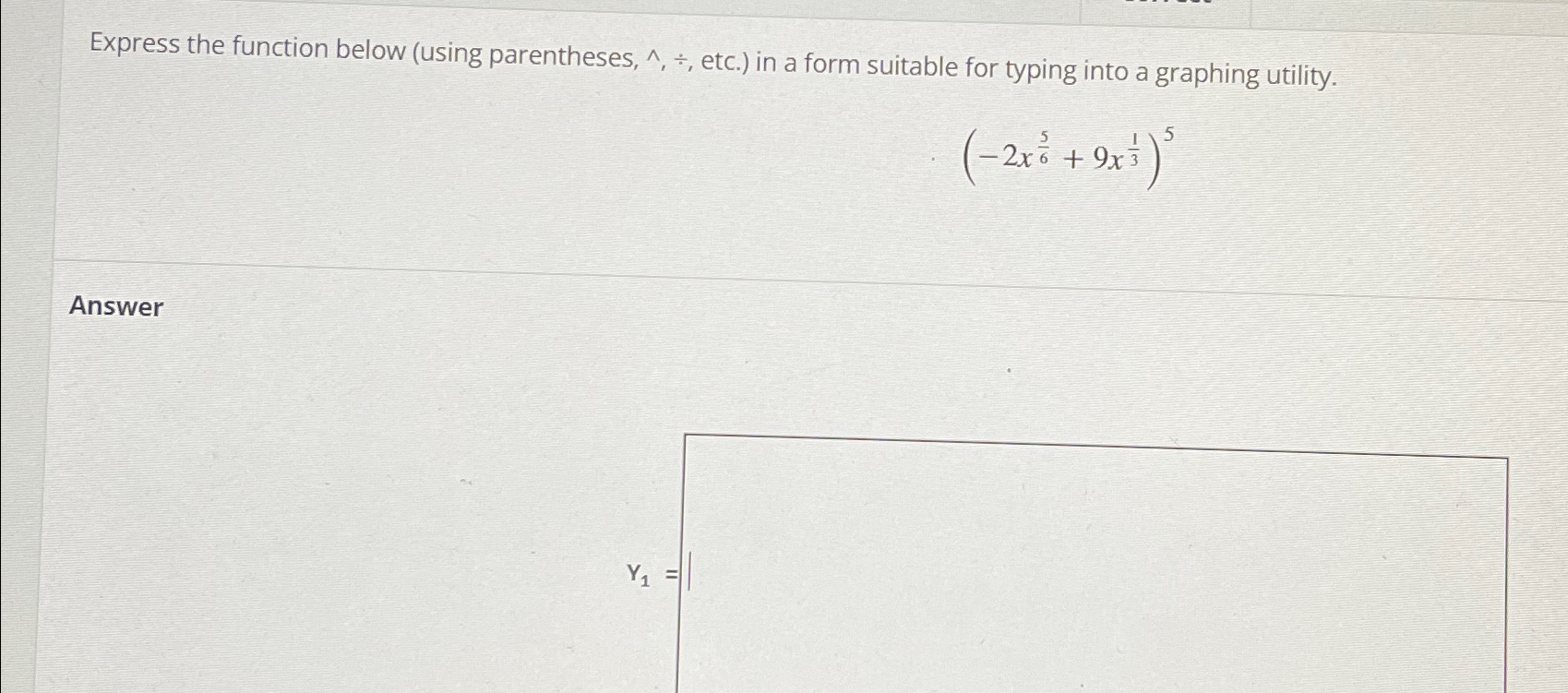 Solved Express the function below (using parentheses, ???,÷, | Chegg.com