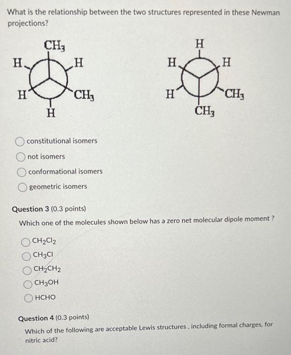 Solved What is the relationship between the two structures | Chegg.com