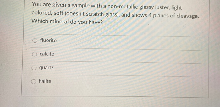 Solved You are given a sample with a non-metallic glassy | Chegg.com