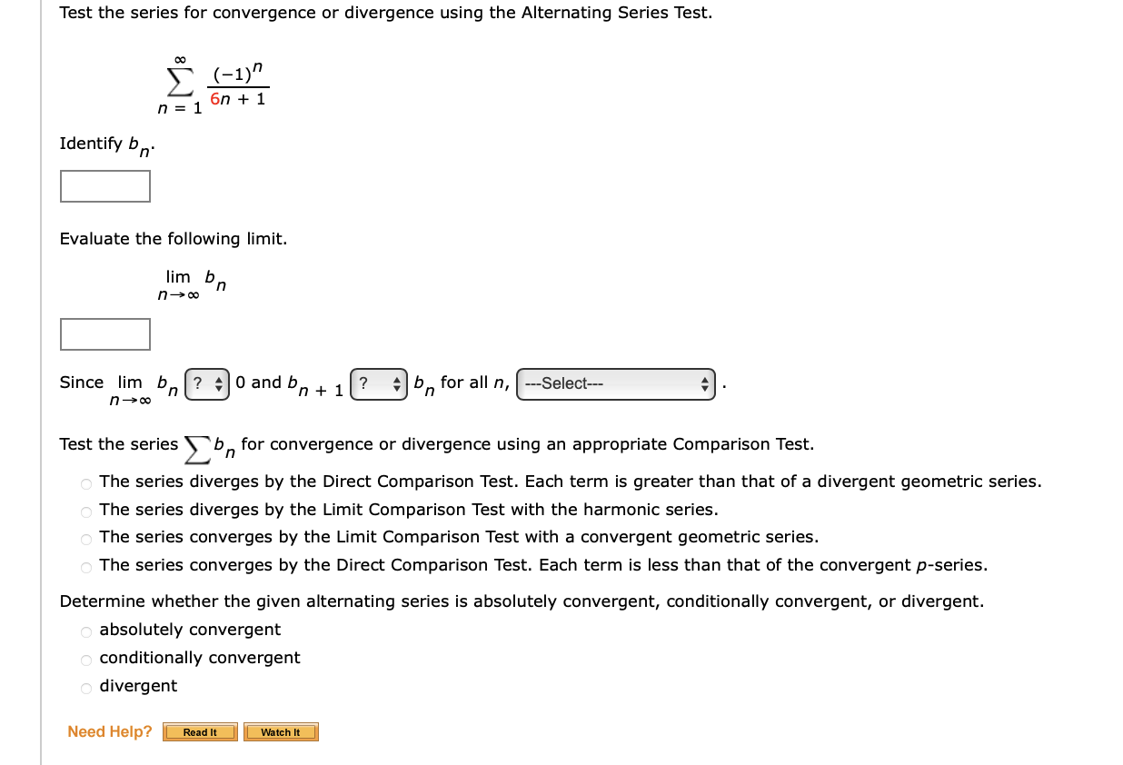 Solved ince lim n->\infty bn 0 ﻿and bn + 1 ﻿ bn ﻿for all | Chegg.com