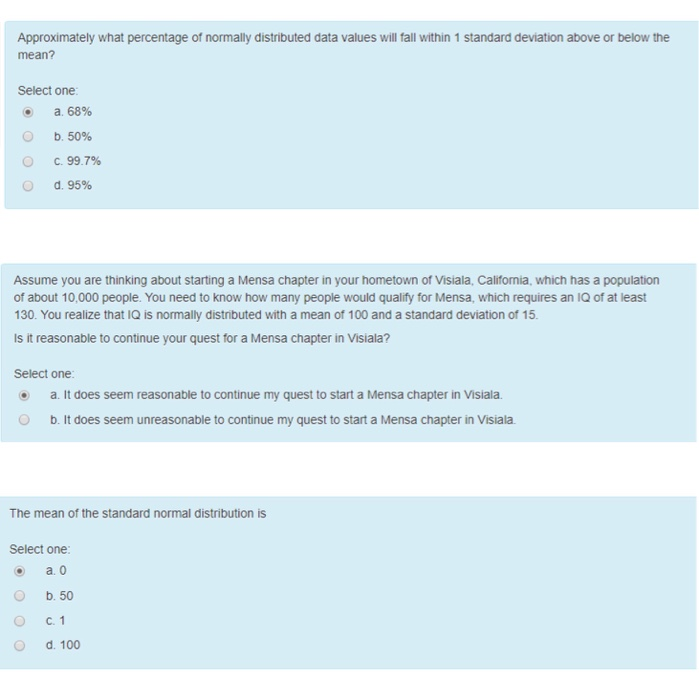 Solved Approximately what percentage of normally distributed | Chegg.com