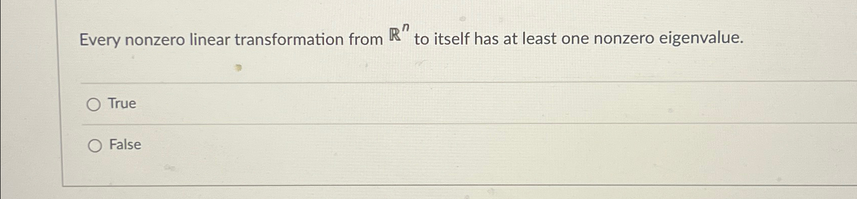 Solved Every nonzero linear transformation from Rn ﻿to | Chegg.com