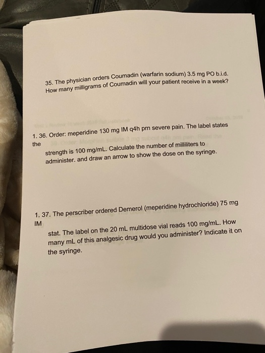 Solved 32. Order: Dynapen (diclozacillin sodium) 250 mg po | Chegg.com