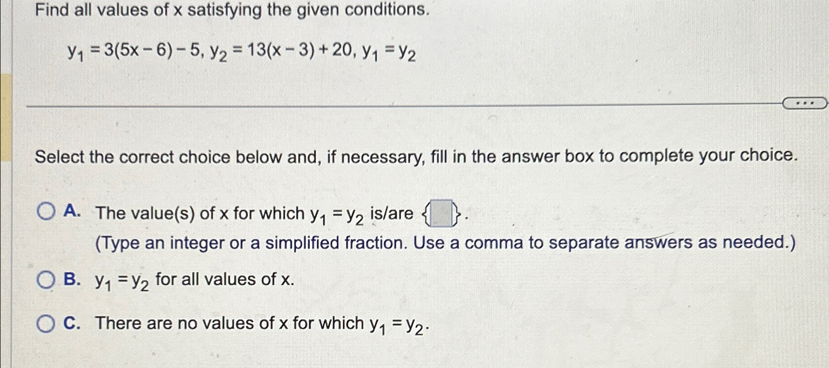 Solved Find all values of x ﻿satisfying the given | Chegg.com