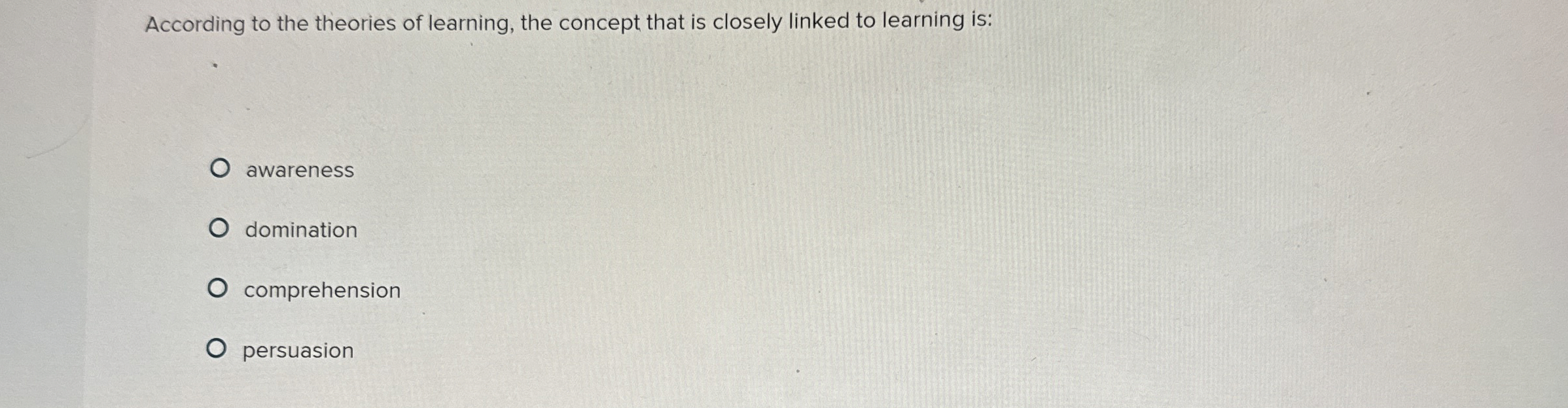 Solved According to the theories of learning, the concept | Chegg.com