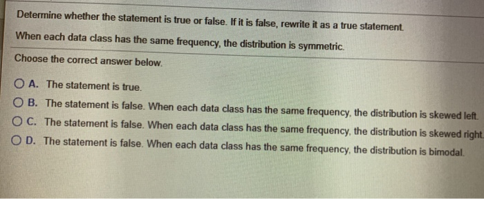 Solved Determine whether the statement is true or false. If | Chegg.com