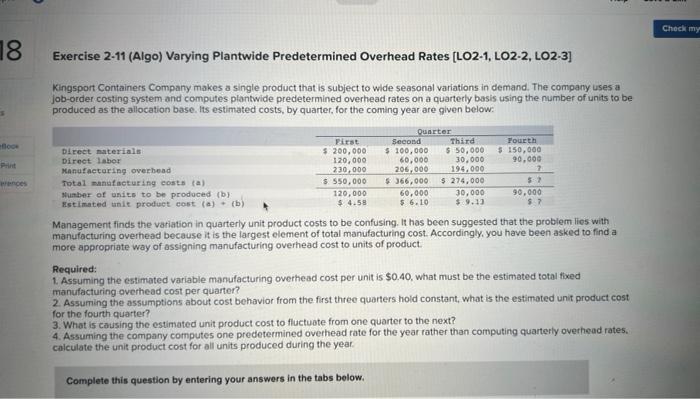 Solved The Foundational 15 [LO2-1, LO2-2, LO2-3, LO2-4] The | Chegg.com