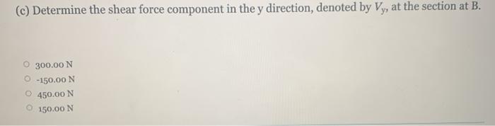 Solved Determine the x, y, z components of internal loading | Chegg.com