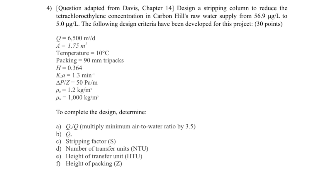 Solved [Question adapted from Davis, Chapter 14] ﻿Design a | Chegg.com