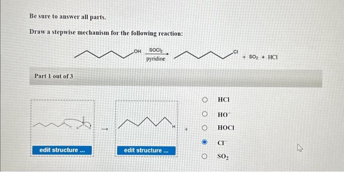 Solved Be sure to answer all parts. Draw a stepwise | Chegg.com