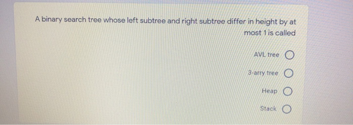 Solved A binary search tree whose left subtree and right | Chegg.com
