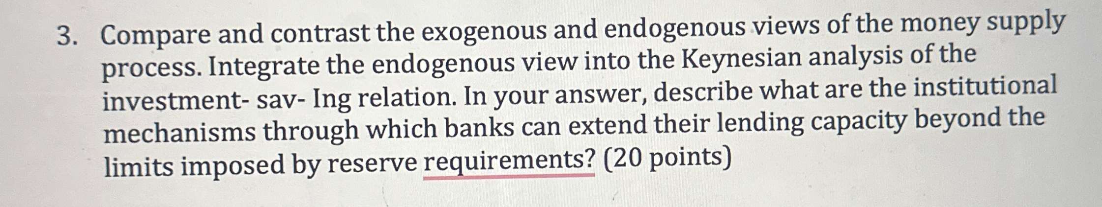 Solved Compare and contrast the exogenous and endogenous | Chegg.com