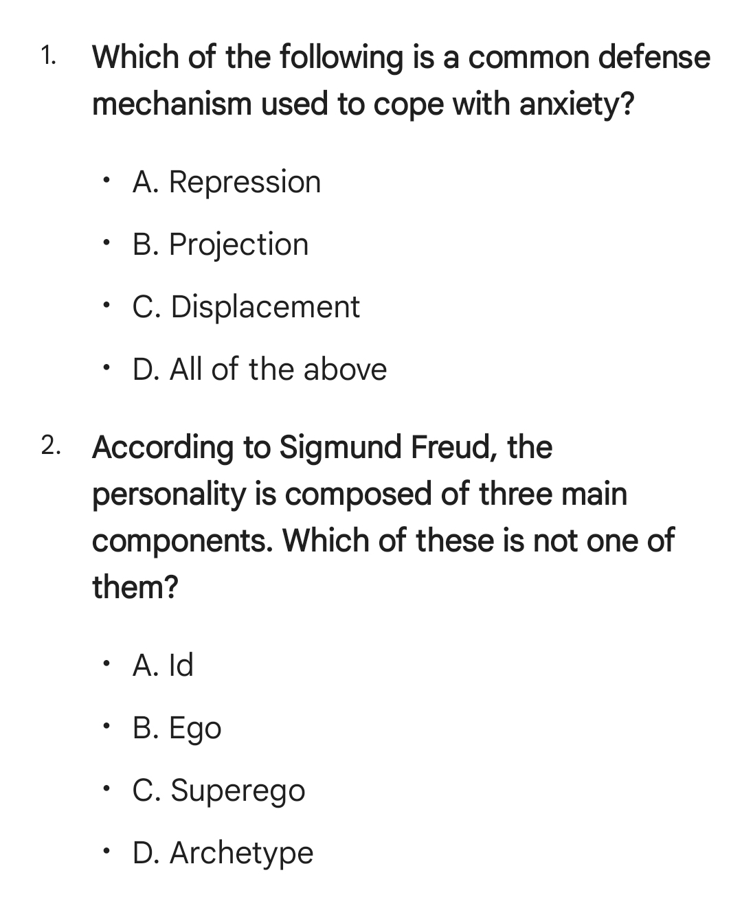 Solved Which of the following is a common defensemechanism | Chegg.com