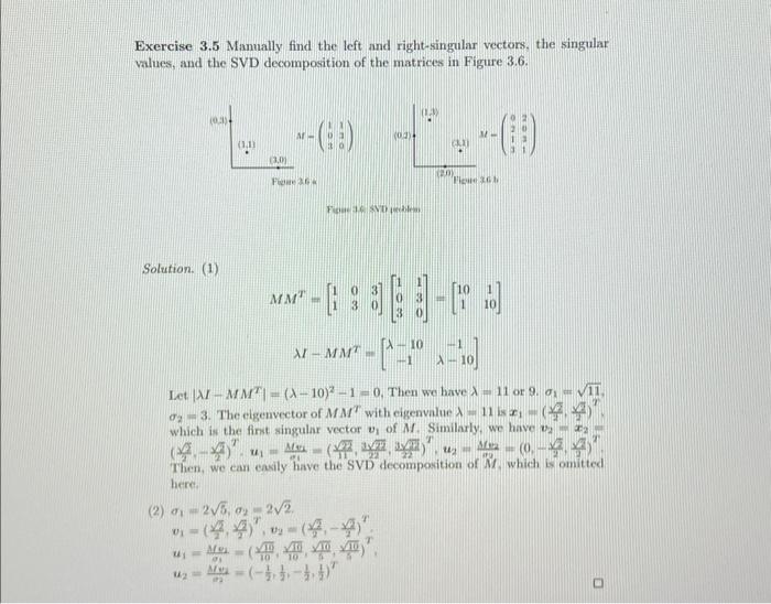 Solved Exercise 3.5 Mamually find the left and | Chegg.com