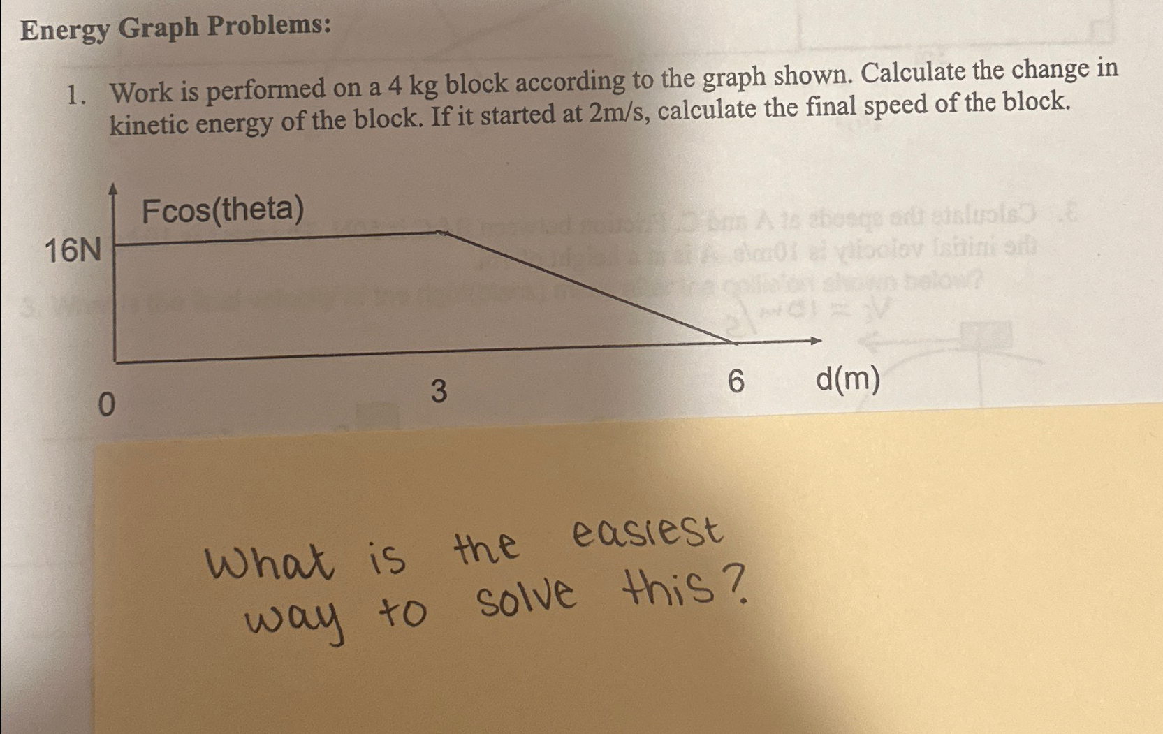 Solved Energy Graph Problems:Work is performed on a 4kg | Chegg.com