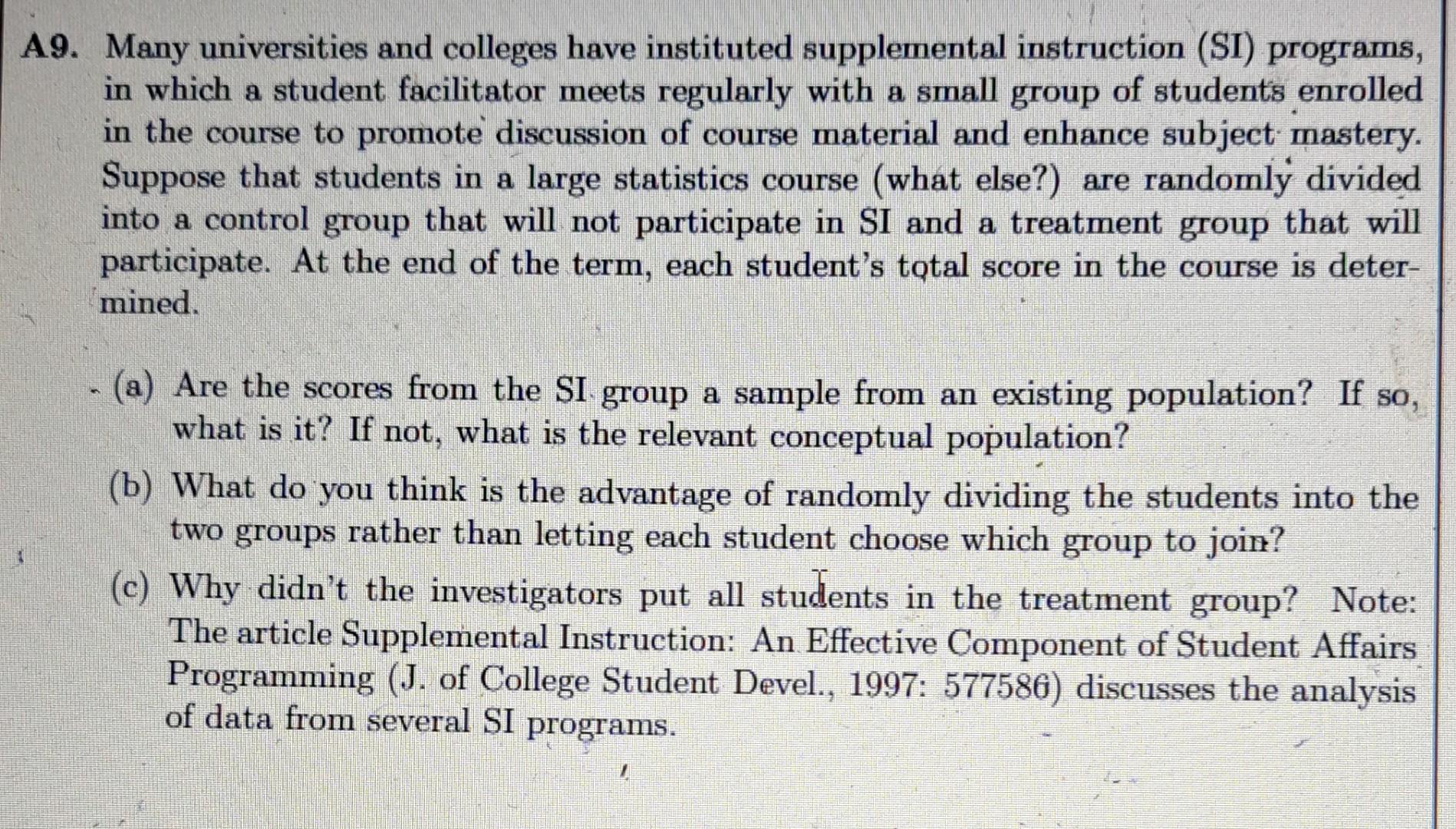 Solved 9. Many universities and colleges have instituted | Chegg.com