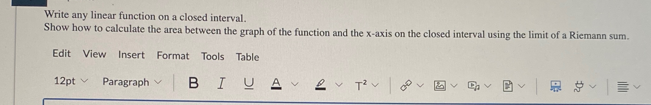 Solved Write any linear function on a closed interval.Show | Chegg.com