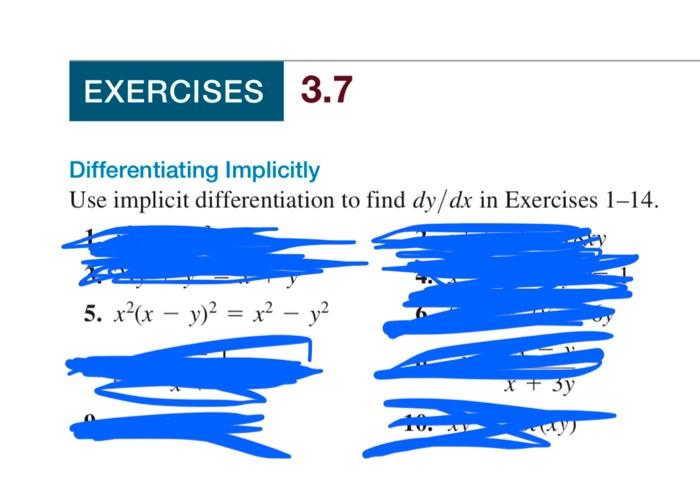 Solved Differentiating Implicitly Use implicit | Chegg.com