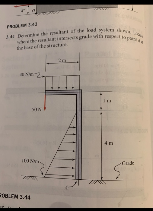 Solved 3.44 Determine the resultant of the load system | Chegg.com