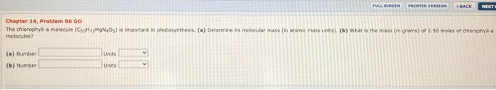 Solved PULL SCREEN PRINTER VERSION BACK NEXT Chapter 14, | Chegg.com