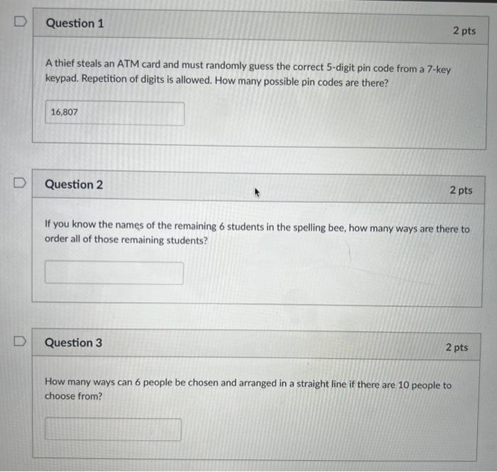 Solved A thief steals an ATM card and must randomly guess | Chegg.com