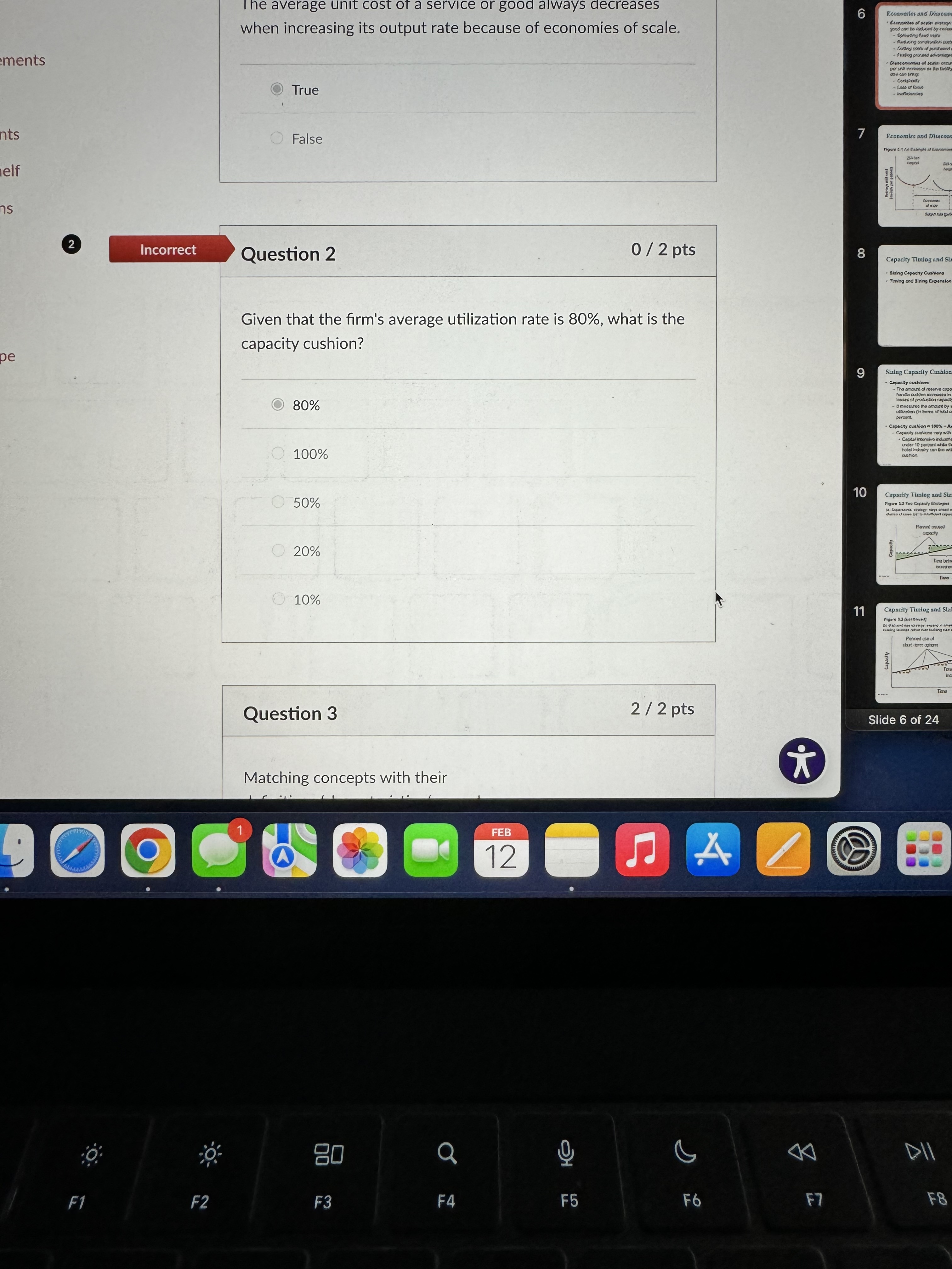 Solved Question 2Given that the firm's average utilization | Chegg.com