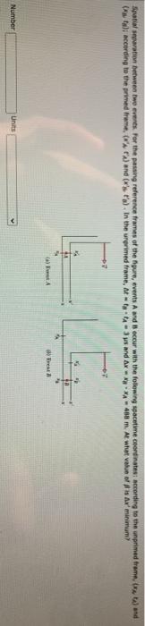 Solved Spatial separation between two events. For the | Chegg.com