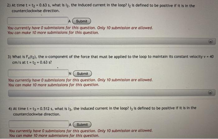Solved Conducting Loop Moving Through Constant Magnetic | Chegg.com